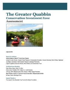 Conservation Investment Zone Assessment - CPIC