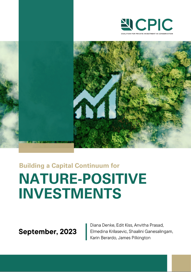 Building a Capital Continuum for Nature-Positive Investments